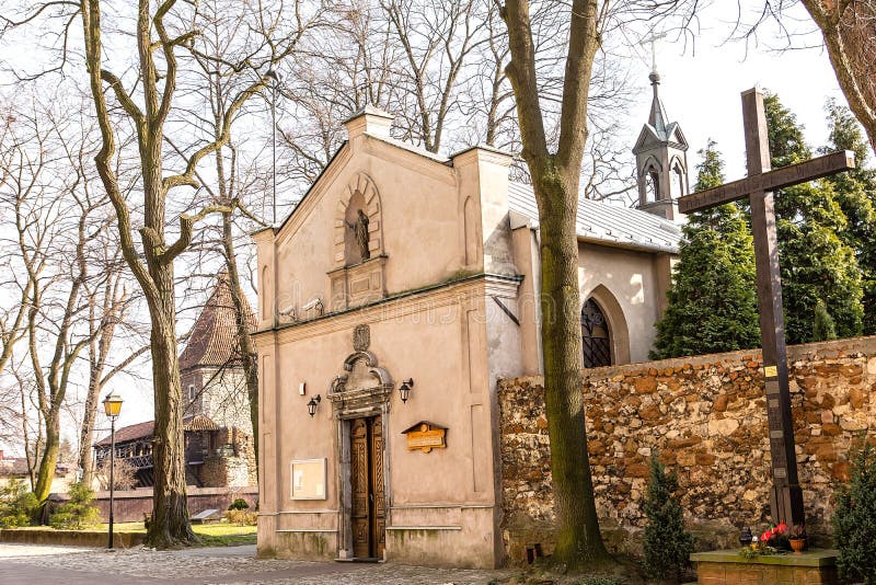 Olkusz (Poland) stock photo. Image of building, facade - 57486592