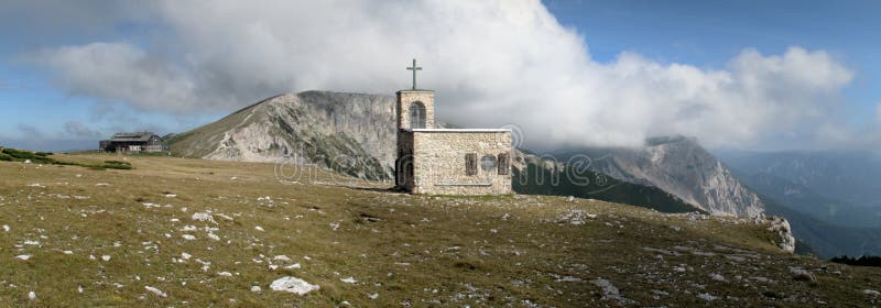 Chapel Raxkircherl in Rax Alps Stock Photo - Image of religion, alps ...