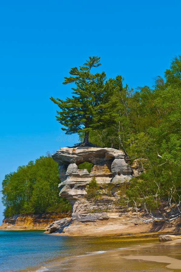 Chapel Rock2 stock photo. Image of lakeshore, geology - 50526430