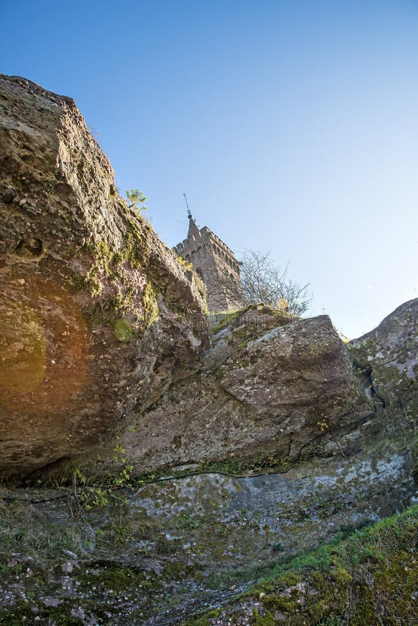 Chapel on the Rock of Dabo stock image. Image of rocher - 62392005