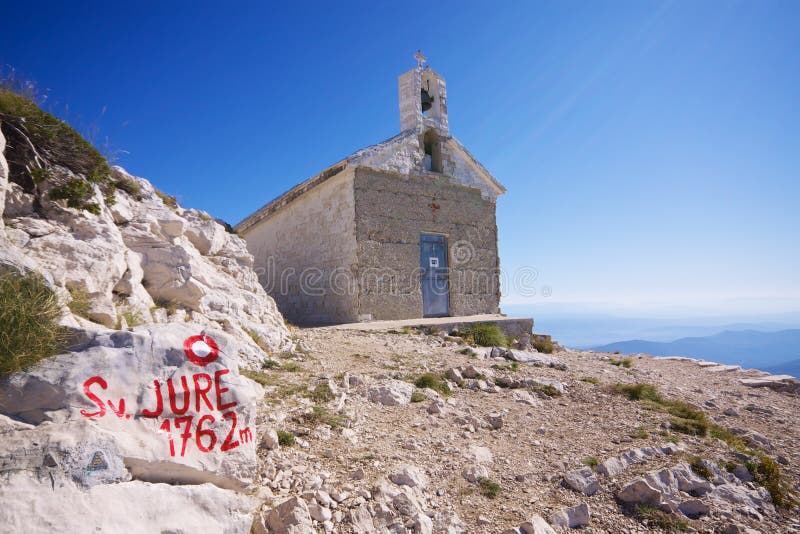 Sv. Jure - the Highest Mountain in Mountain Range Biokovo Stock Image ...