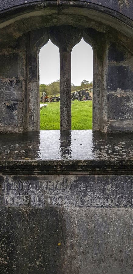 Chapel Window and Graveyard Stock Image - Image of ireland, church ...