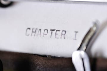 Chapter 1 Typed with Old Typewriter Stock Photo - Image of text, story ...