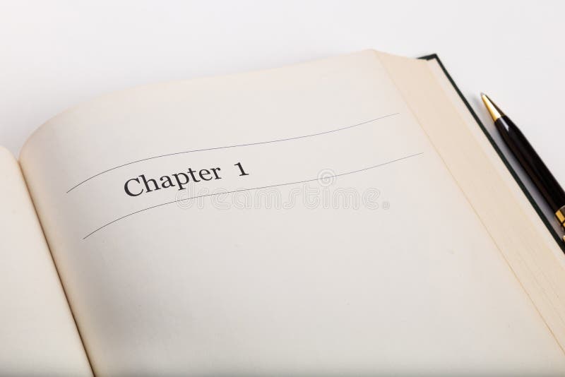 Chapter one stock photo. Image of document, literature - 128086254