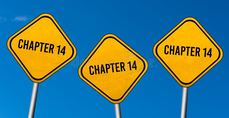 Chapter 14 - Yellow Signs with Blue Sky Stock Illustration ...