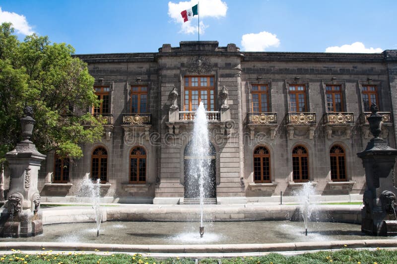 Chapultepec Castle, Mexico City Stock Image - Image of square, facade ...