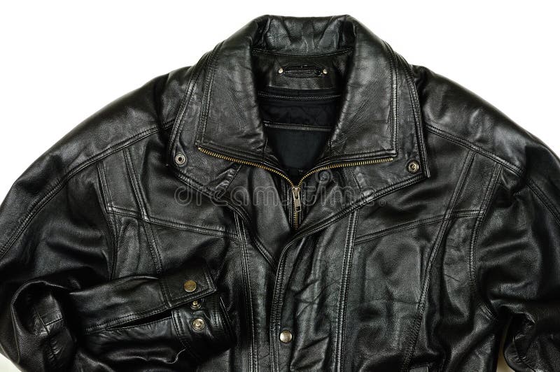 Chaqueta de cuero negra imagen de archivo. Imagen de ropa - 12949829