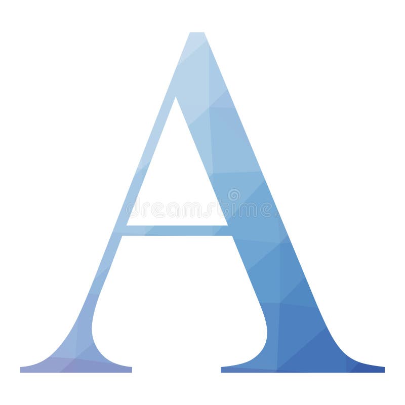 A Char Abstract Trianglify Gradient Generative Art Character ...