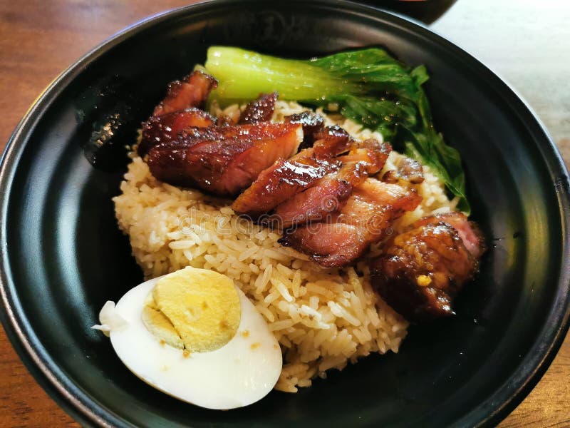 Char Siew Rice Chinese Cuisine Stock Image - Image of chinese, cusines ...