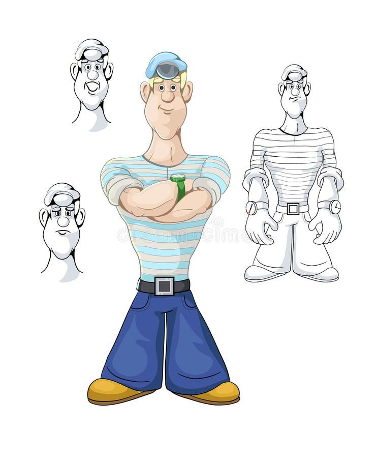 Teen Cartoon Hooligan with Slingshot Stock Vector - Illustration of ...