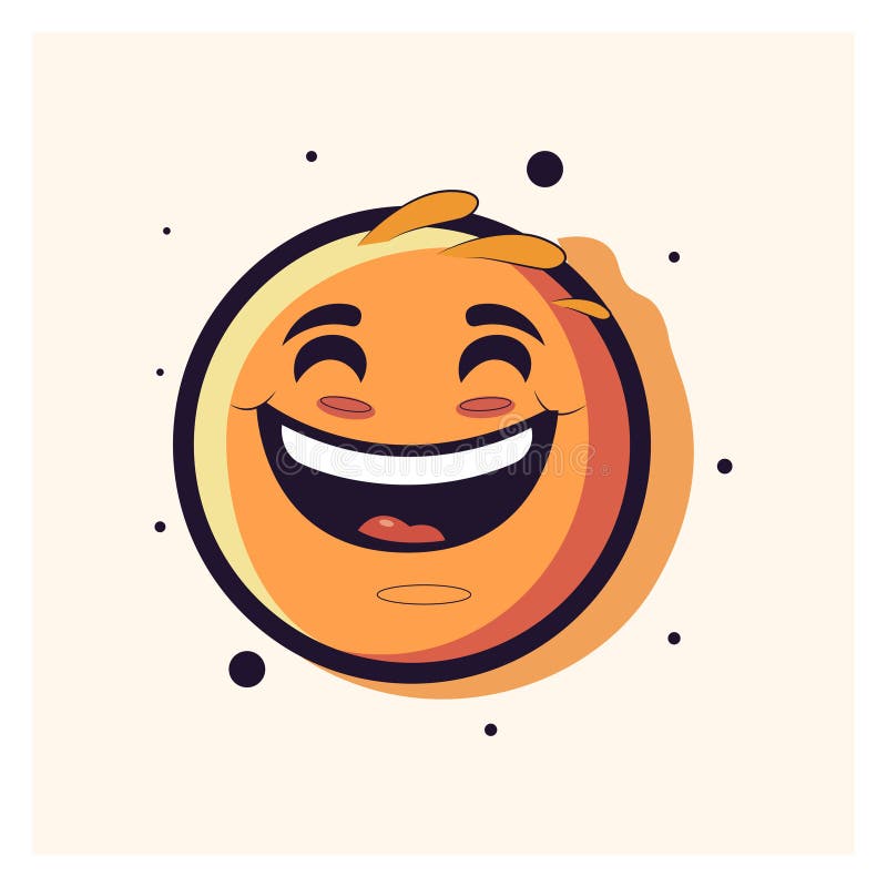 Vector Illustration Artwork Icon of a Smiling Face. Stock Illustration ...
