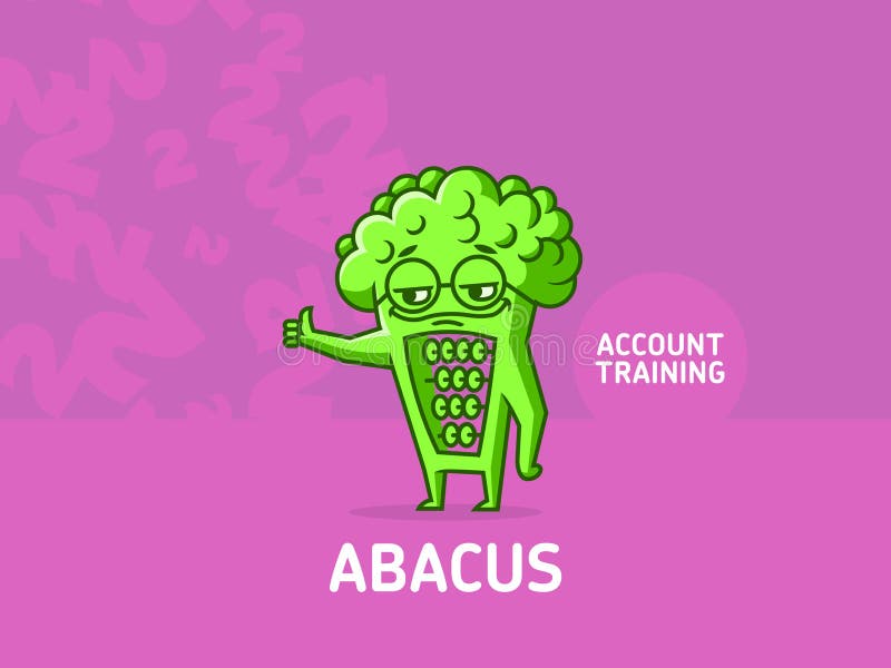 Character of the Abacus. Vector Stock Vector - Illustration of ...
