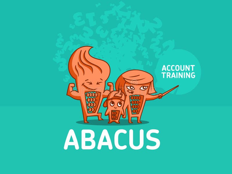 Character of the Abacus. Vector Stock Vector - Illustration of ...