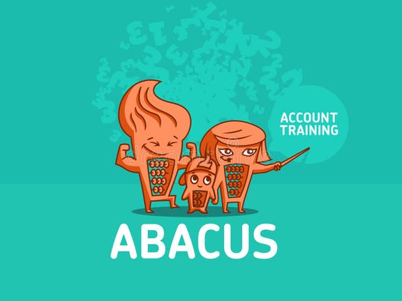 Character of the Abacus. Vector Stock Vector - Illustration of ...