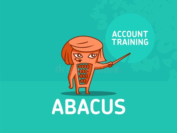 Character of the Abacus. Vector Stock Vector - Illustration of ...