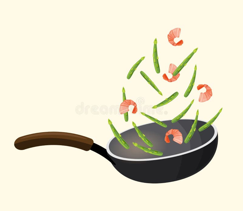Stir Fry Vegetables Stock Illustrations – 443 Stir Fry Vegetables Stock ...