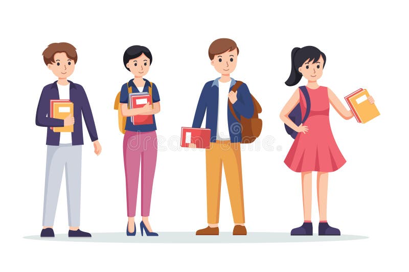 Character Student. Back To School , University Concept Vector ...