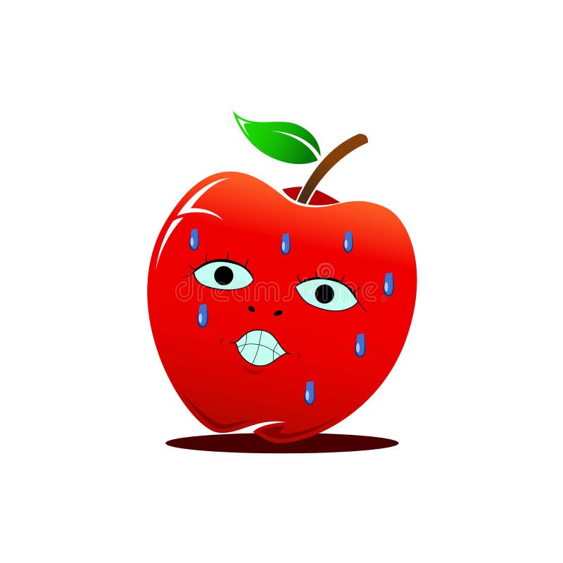Character Animation Apple stock illustration. Illustration of eyes ...