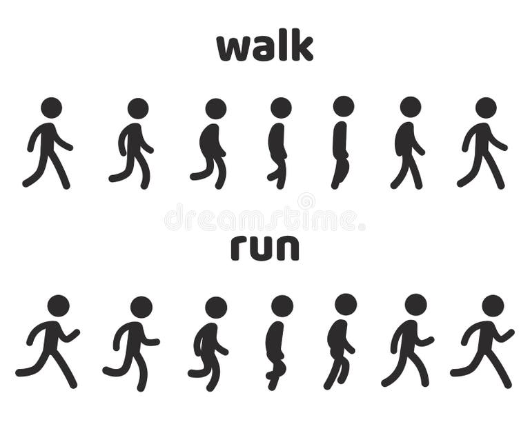 Character Walk Cycle Stock Illustrations – 556 Character Walk Cycle ...