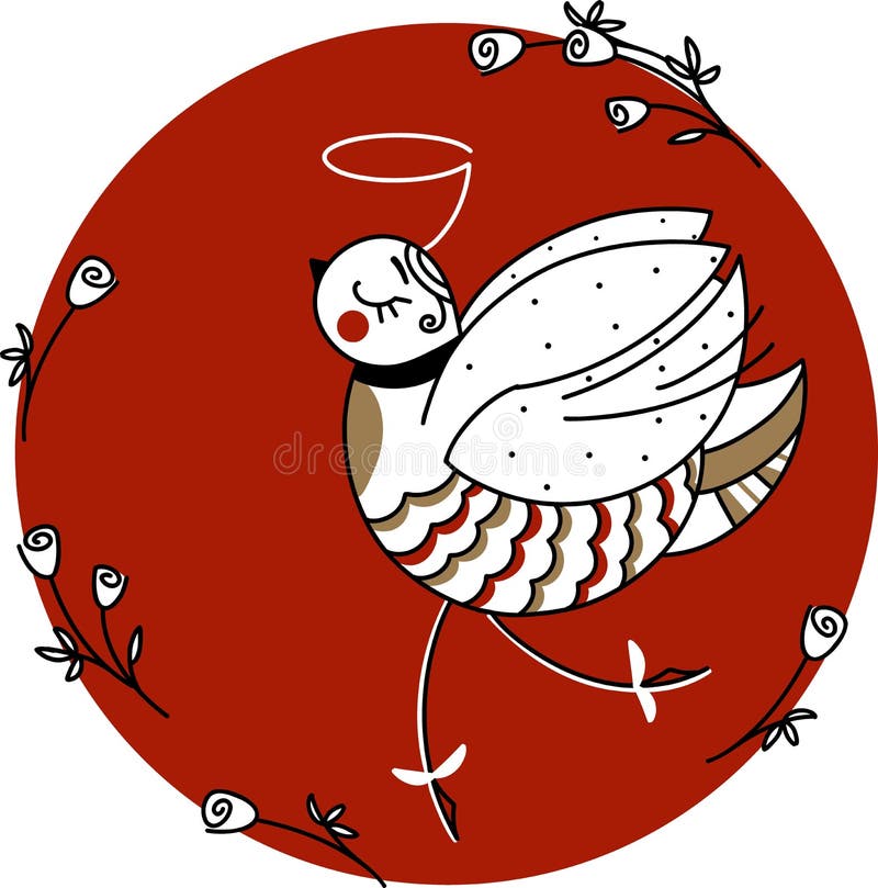 Character. a Beautiful Sweet White Bird. Ballerina Dancing a Dance ...