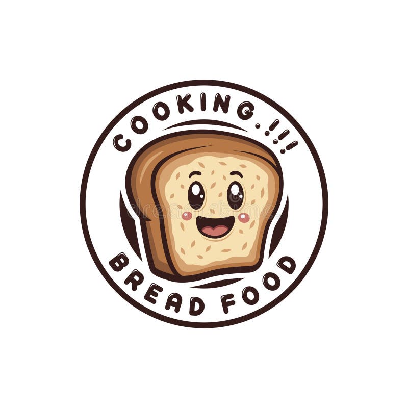 Character Bread Logo Design Concept Vector. Creative Bread Food Logo ...