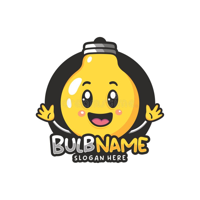 Character Bulb Logo Design Concept Vector. Creative Bulb Logo Design ...