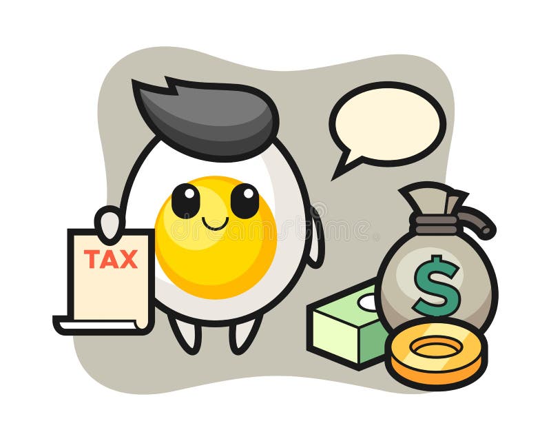 Character Cartoon of Boiled Egg As a Accountant Stock Vector ... Character Cartoon of Boiled Egg As a Accountant Stock Vector ...