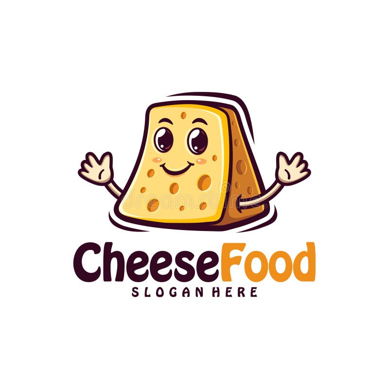 Character Cheese Logo Design Concept Vector. Creative Cheese Food Logo ...