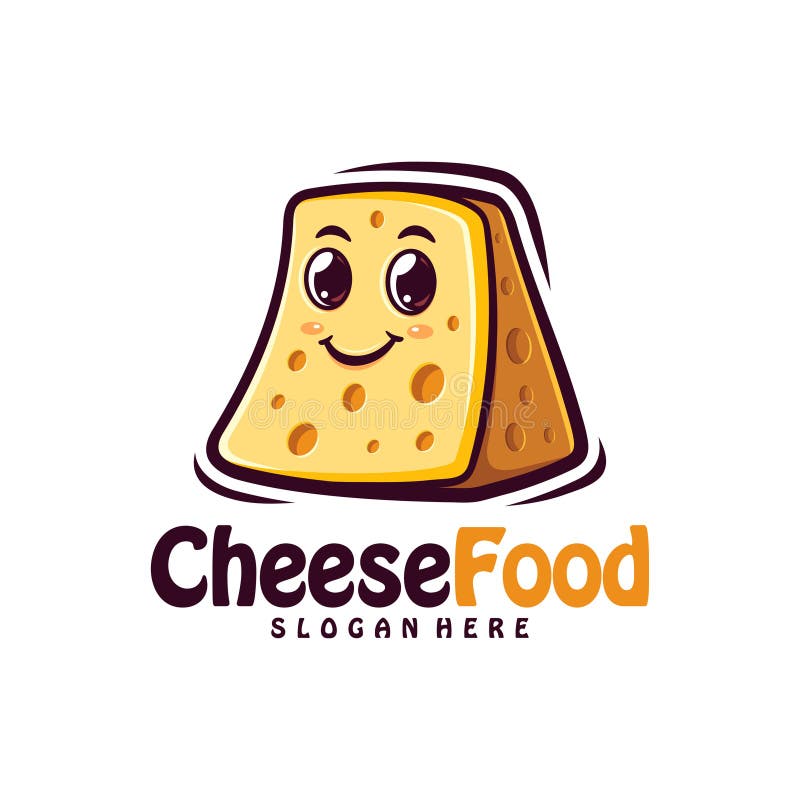 Character Cheese Logo Design Concept Vector. Creative Cheese Food Logo ...