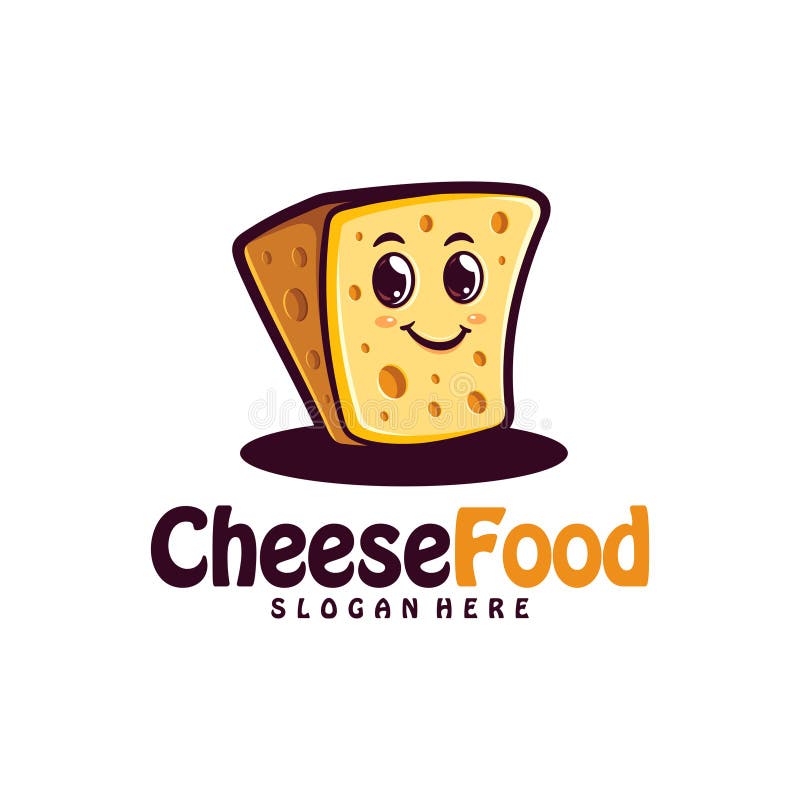 Character Cheese Logo Design Concept Vector. Creative Cheese Food Logo ...