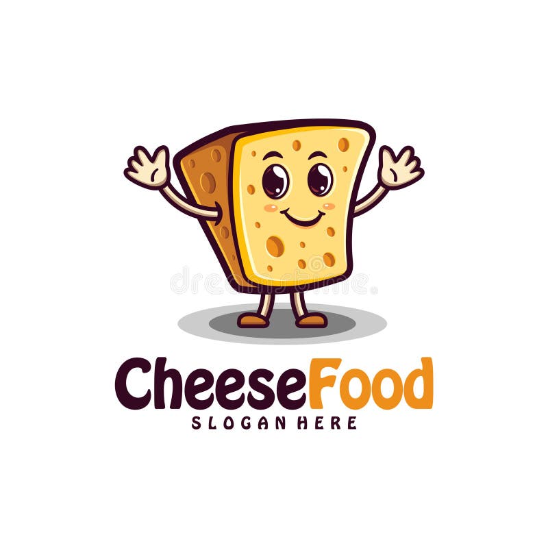 Character Cheese Logo Design Concept Vector. Creative Cheese Food Logo ...