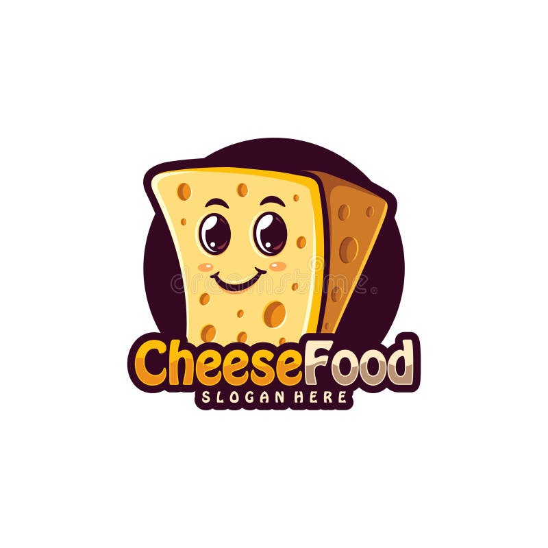 Character Cheese Logo Design Concept Vector. Creative Cheese Food Logo ...