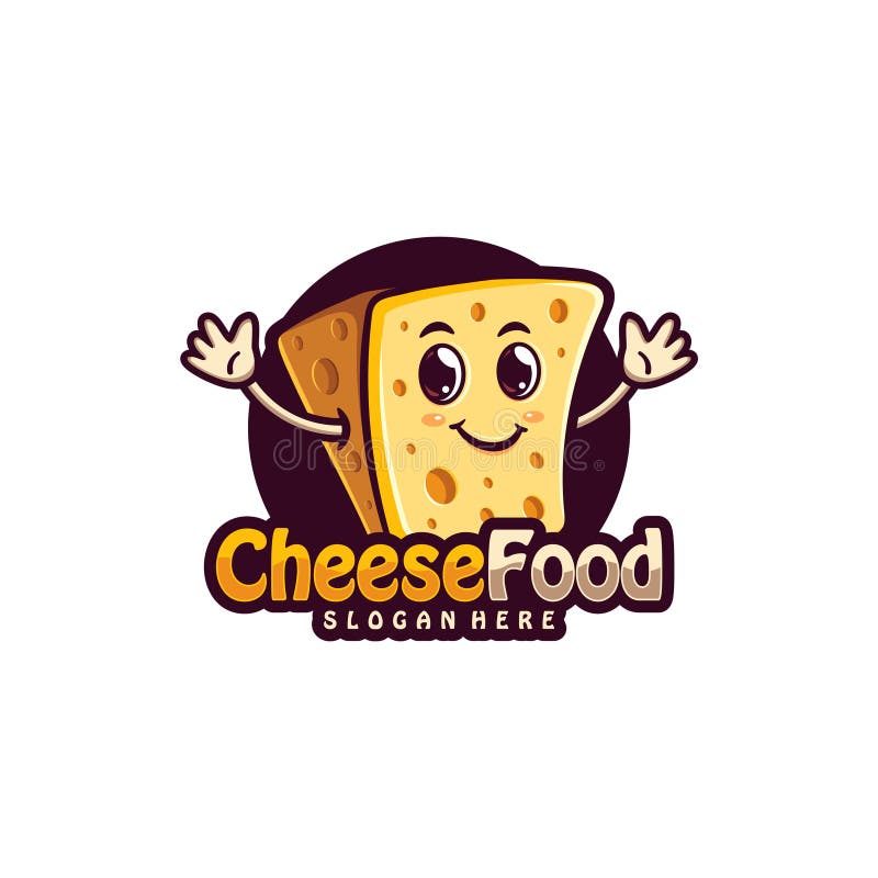Character Cheese Logo Design Concept Vector. Creative Cheese Food Logo ...