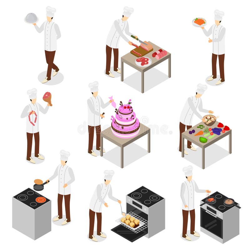 3d Restaurant Isometric View Stock Illustrations – 531 3d Restaurant ...