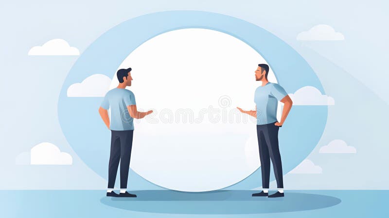 A Character Confronts Their Own Reflection in a Stock Video - Video of ...