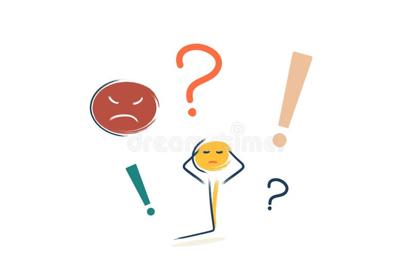 The Character is Confused, he Has a Headache, a Lot of Work, Depression ...