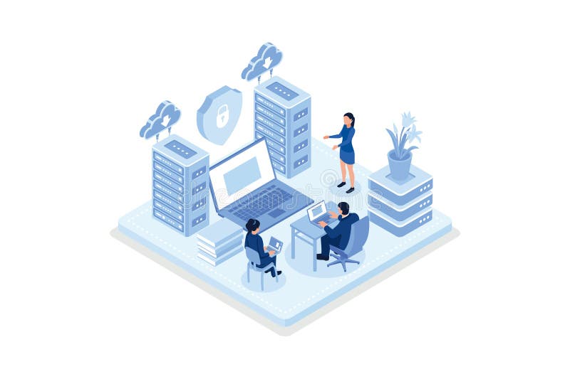 Character Connecting To Data Center and Using Cyber Security Services ...