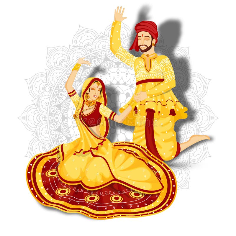 Garba Couple Stock Illustrations – 529 Garba Couple Stock Illustrations ...