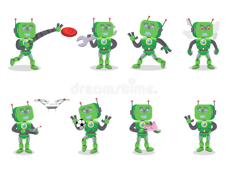 Character Cute Design Bundle Set Stock Vector - Illustration of doodle ...