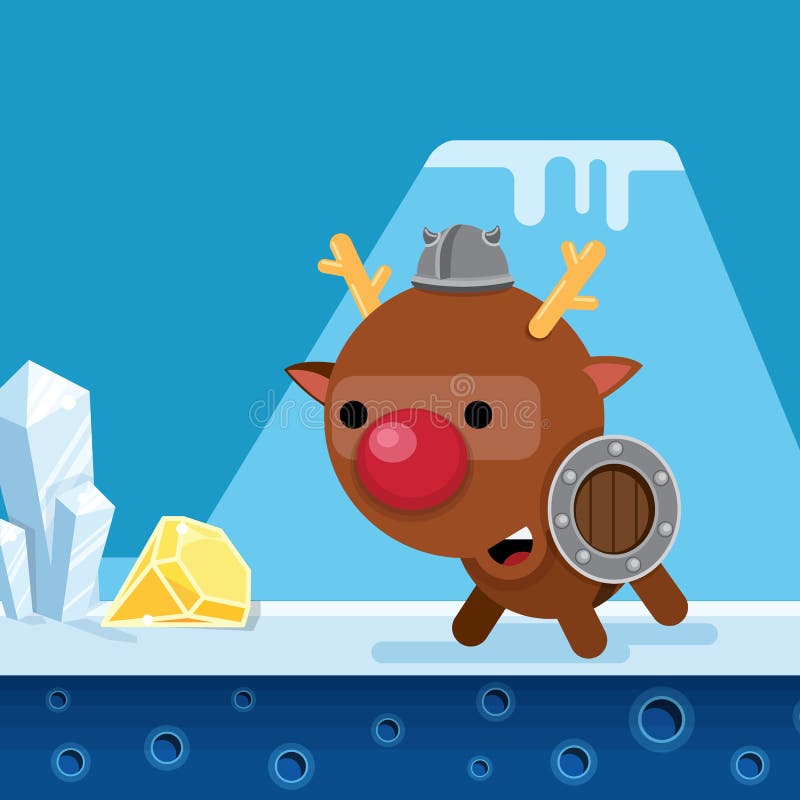 The Character is a Deer Knight in the Style of a Flat in the Win Stock ...