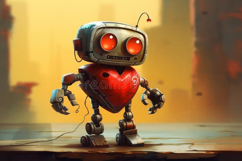 Character Design of a Robot with a Wizard S Hat. AI Stock Image - Image ...