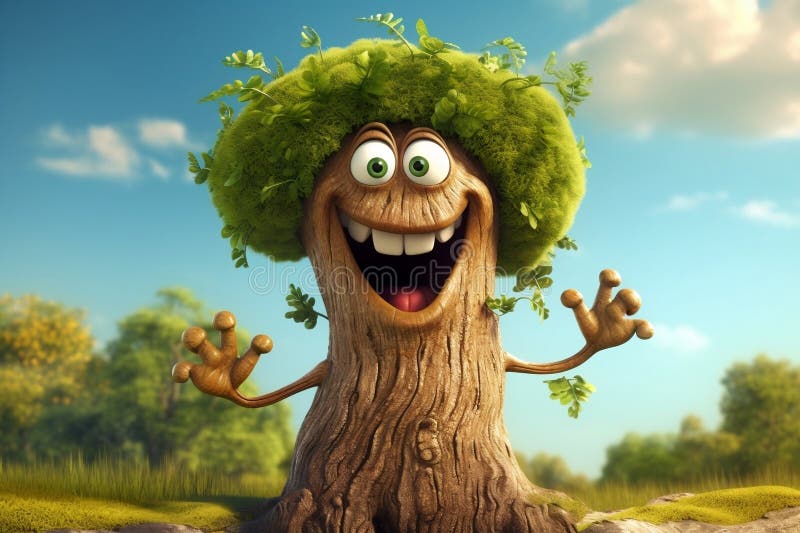 Animated Trees With Faces