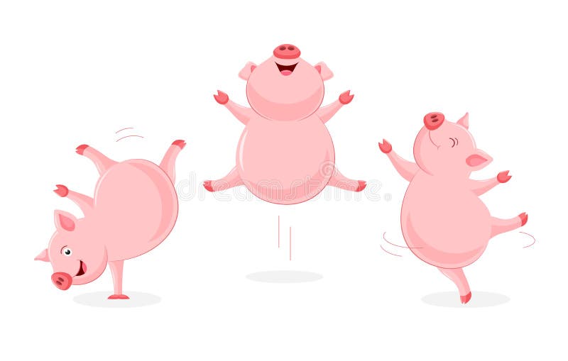 Dancing Pig Clipart
