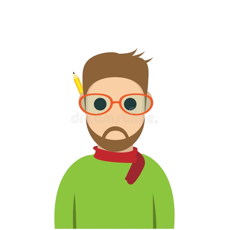 Character Of Designer , Style Cartoon , Stock Vector - Illustration of ...