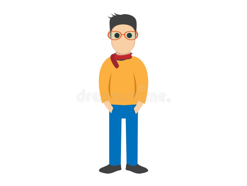 Character of Designer Style Cartoon Vector Character Model Stock ...