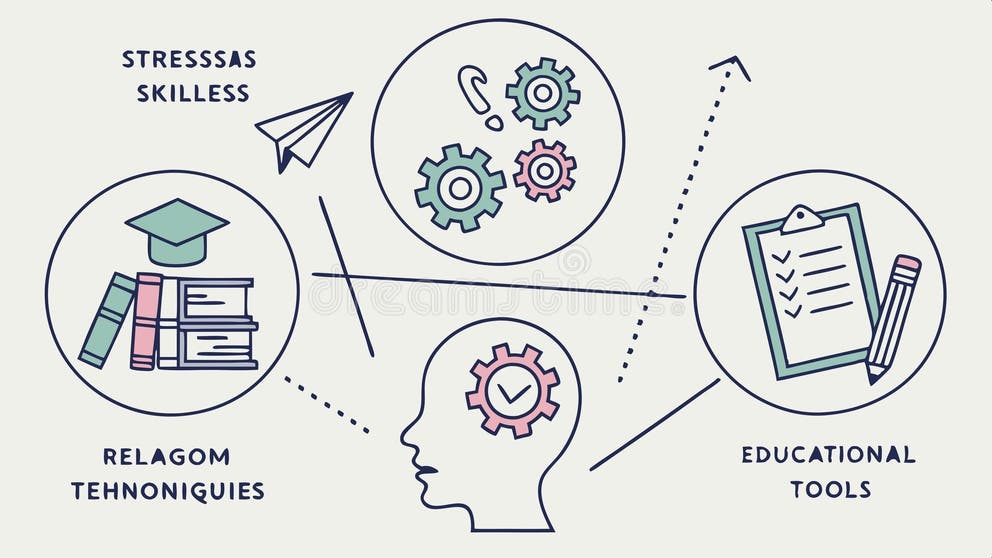 Character Education Icons Development Learning Process Vector Design ...