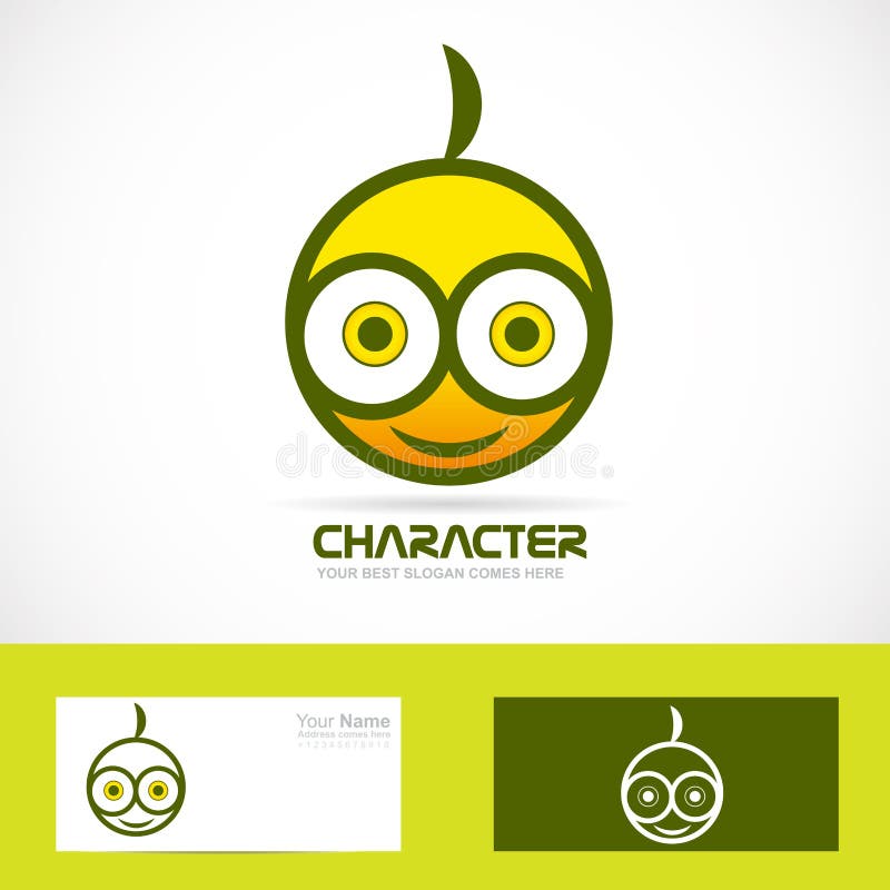 Character funny logo stock vector. Illustration of sign - 55782825