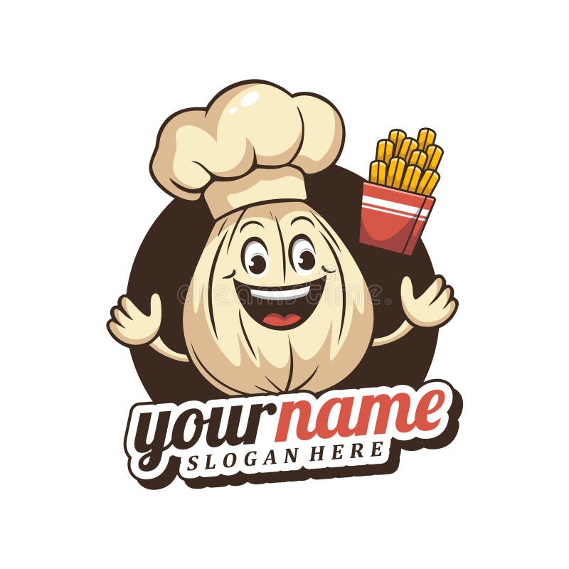 Character Garlic Logo Design Concept Vector. Creative Garlic Logo ...