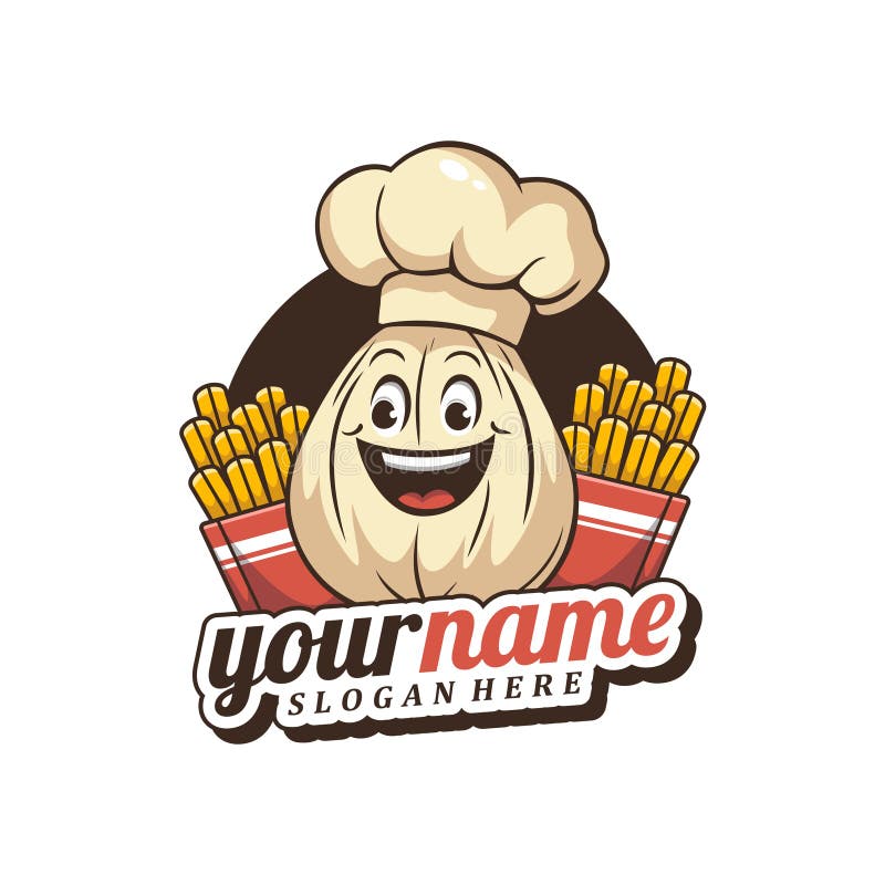 Character Garlic Logo Design Concept Vector. Creative Garlic Logo ...