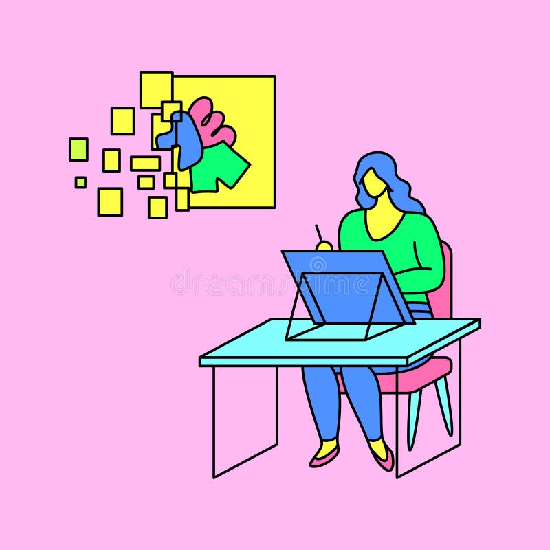 Lineart Girl Stock Illustrations – 21,470 Lineart Girl Stock ...